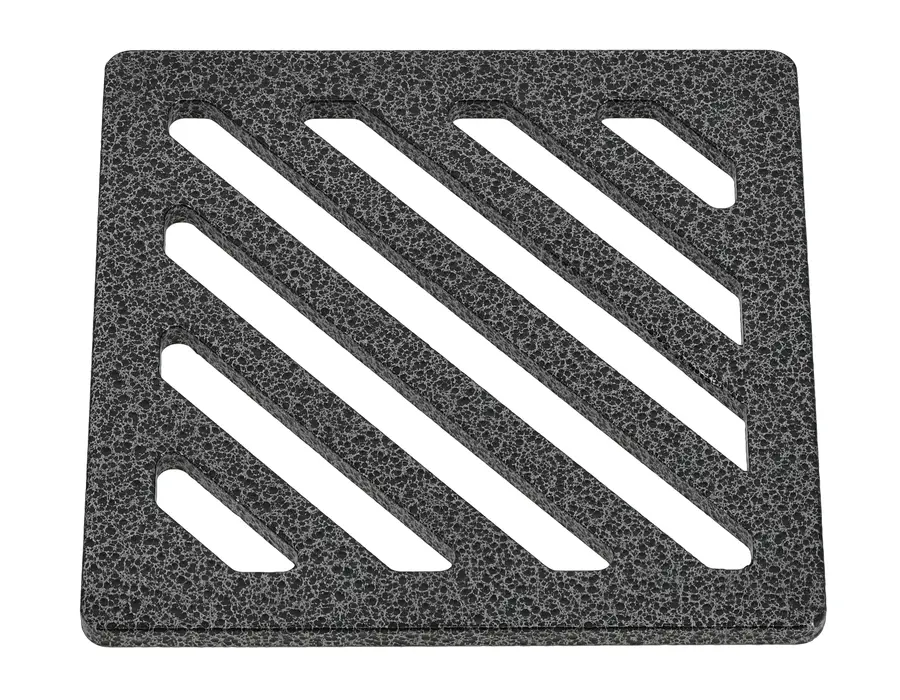 Catalog :: Drain covers, Gully grids :: 4" Square Antique Silver Powder ...